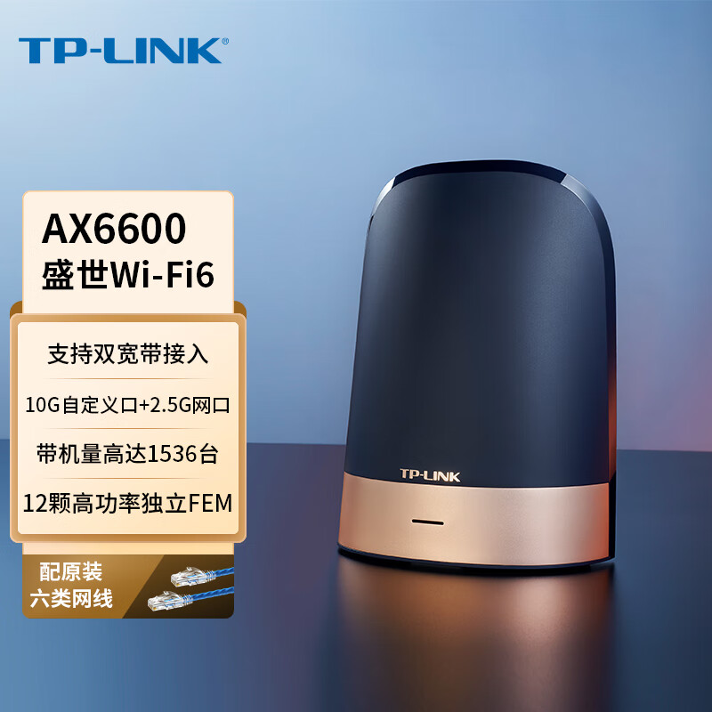 普联盛世系列AX6600路由器怎么样？点评：10G可自定义口