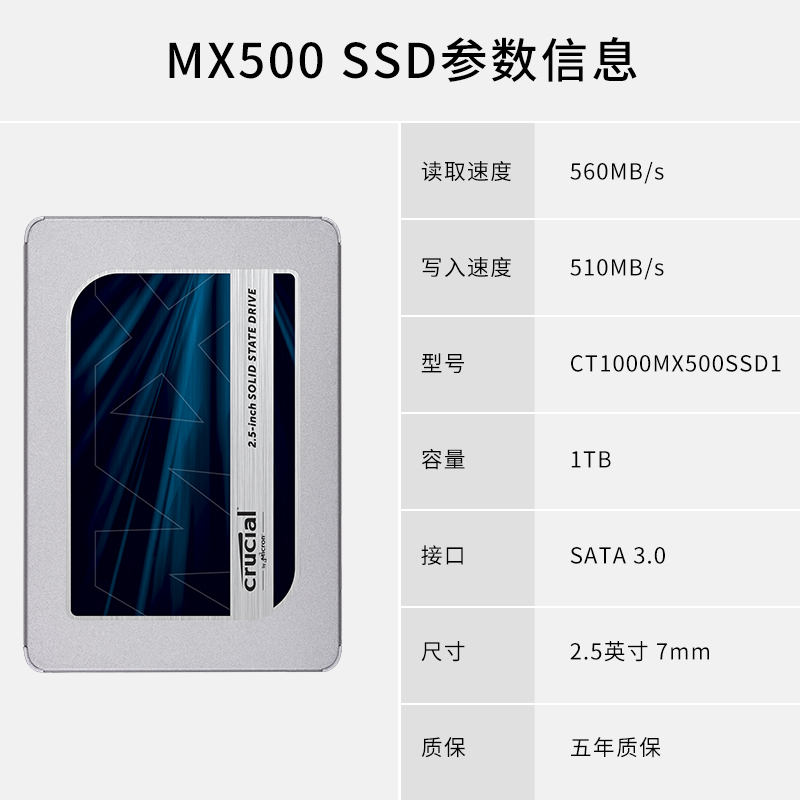 对比固态硬盘Crucial 英睿达 BX500 VS MX500，哪款更适合您？